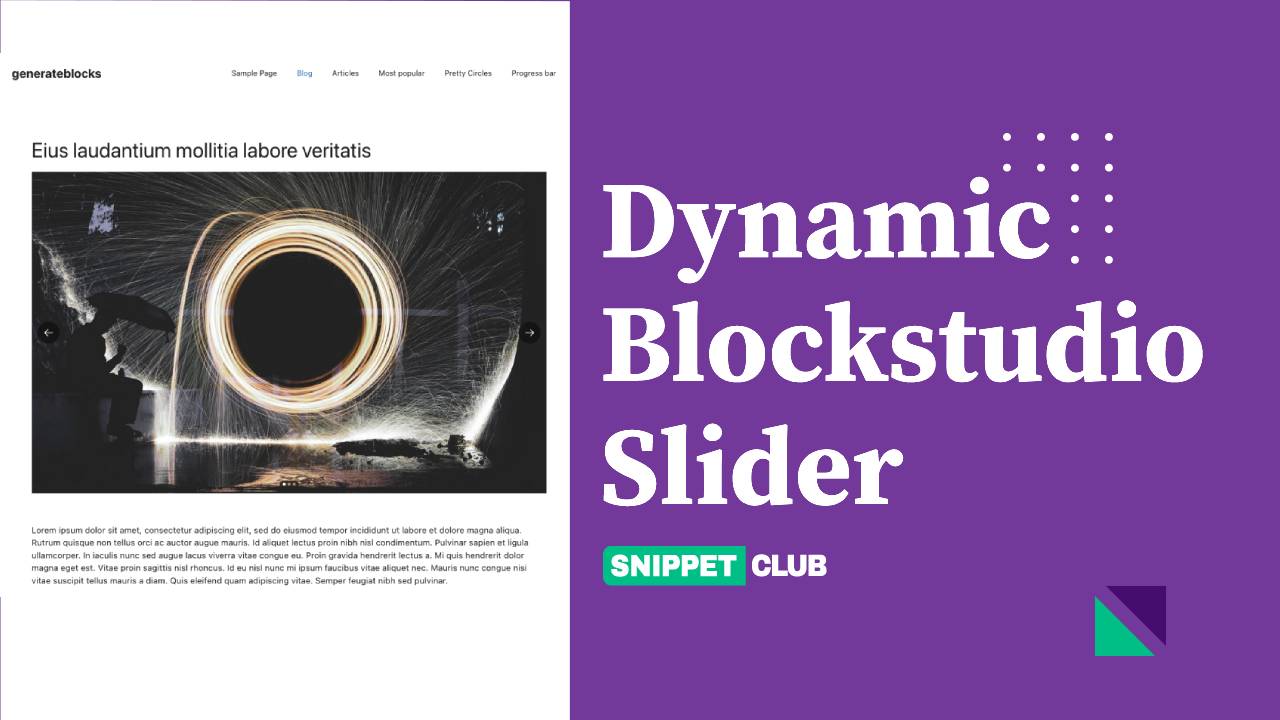 Dynamically populating Blockstudio Slider with ACF Gallery - SnippetClub Dynamically populating Blockstudio Slider with ACF Gallery - SnippetClub