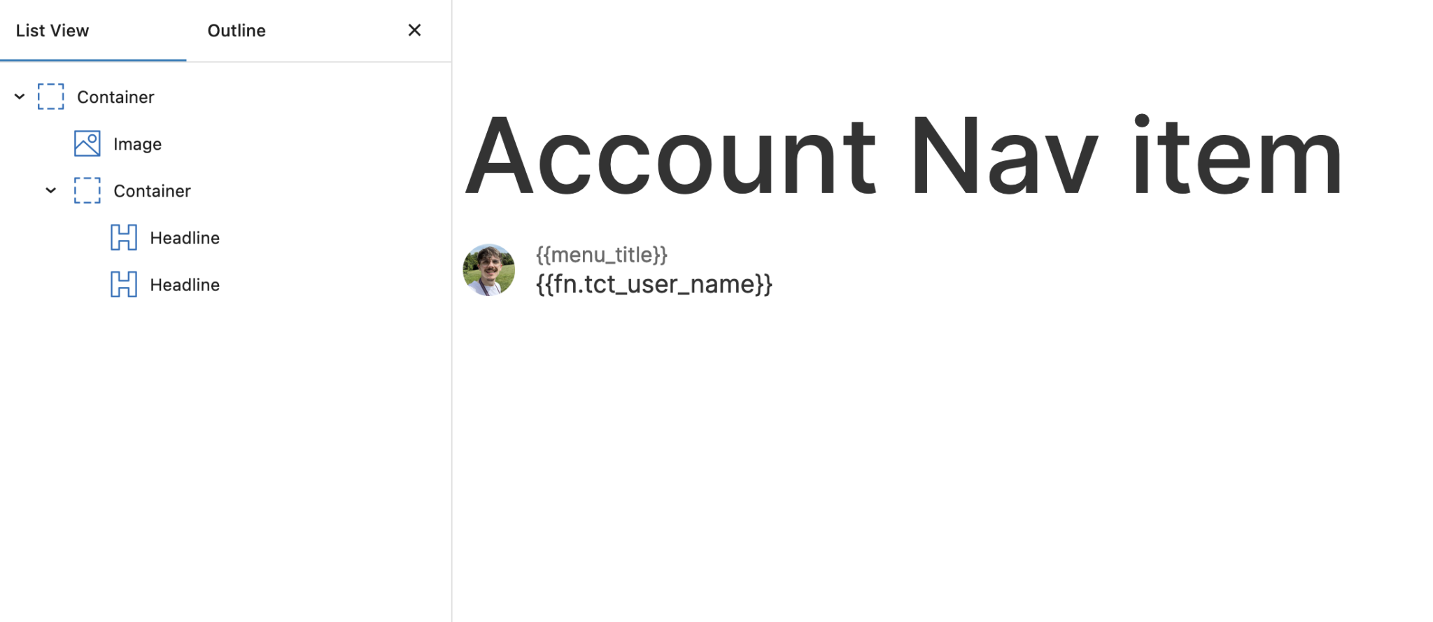 Creating account dropdown with native menu and hook element - SnippetClub
